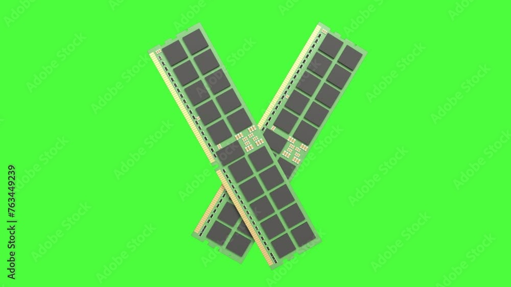 3D Realistic DDR5 RAM Rendering - Cutting-Edge Memory Visualization, 4K ...