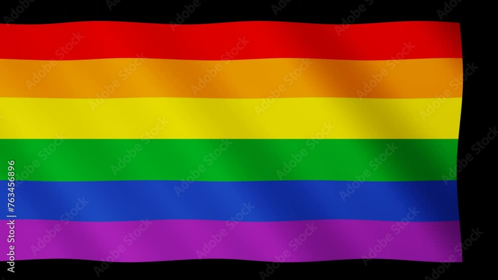 3d Rainbow LGBT pride flag. Lesbian Gay LGBT+, LGBTQIA homosexuality ...