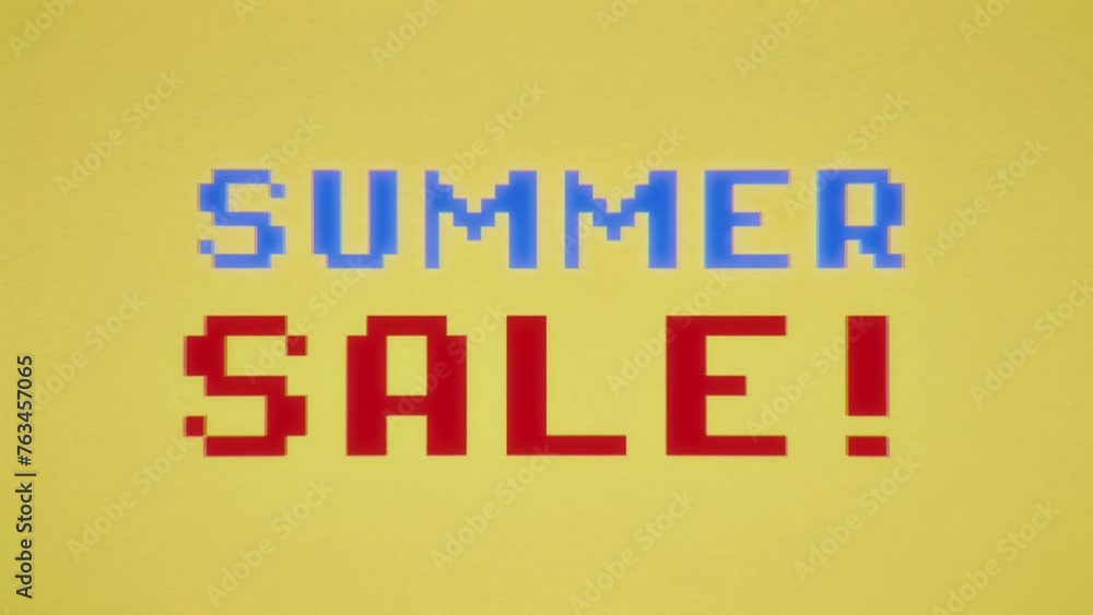 Fake VHS capture: an 8-bit video game screen animation, with the text ...