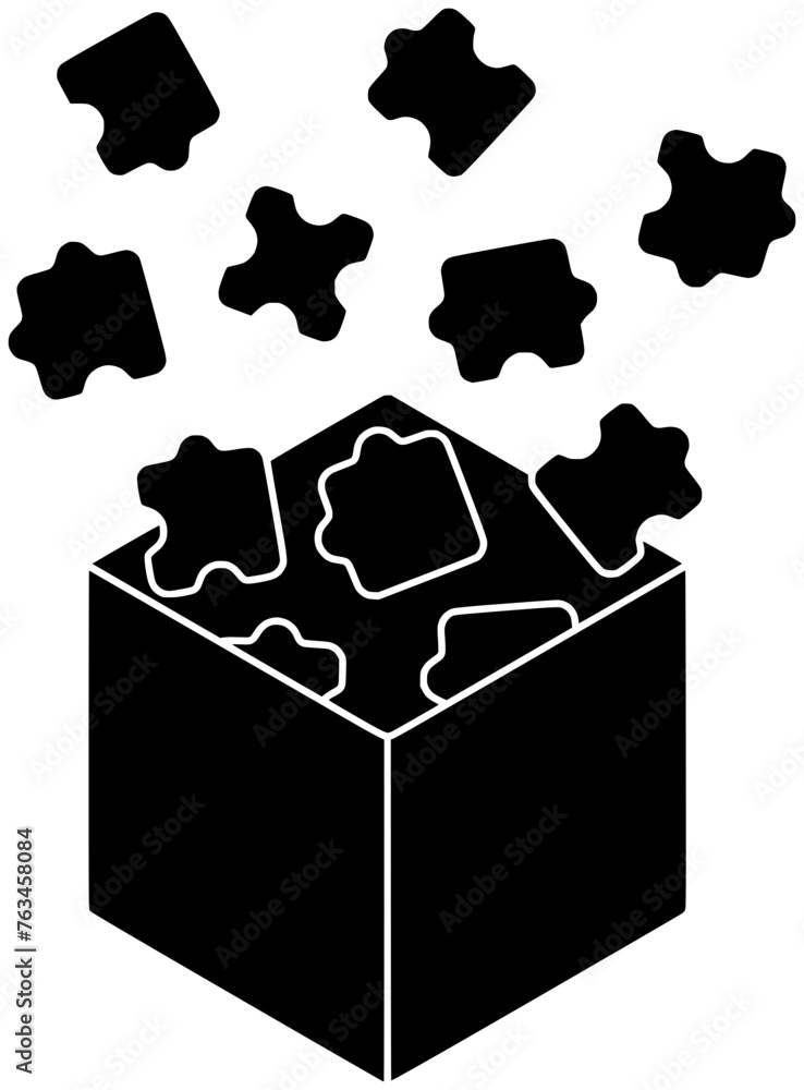 education illustration puzzle silhouette autistic logo autism icon ...