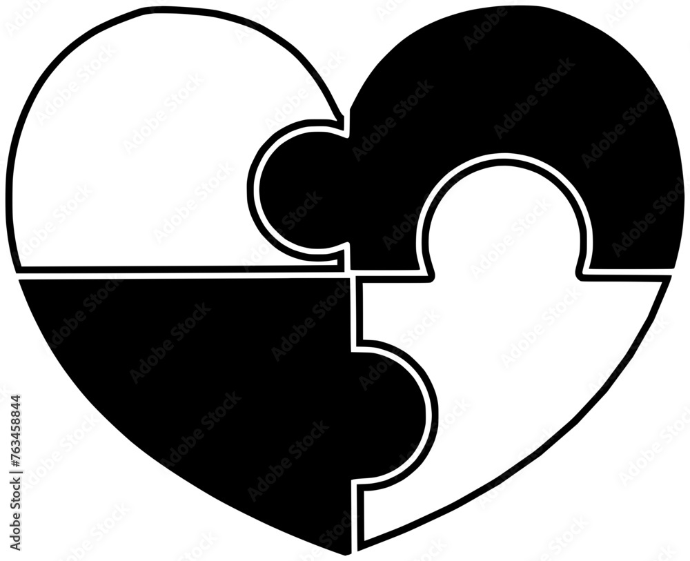 education illustration puzzle silhouette autistic logo autism icon ...