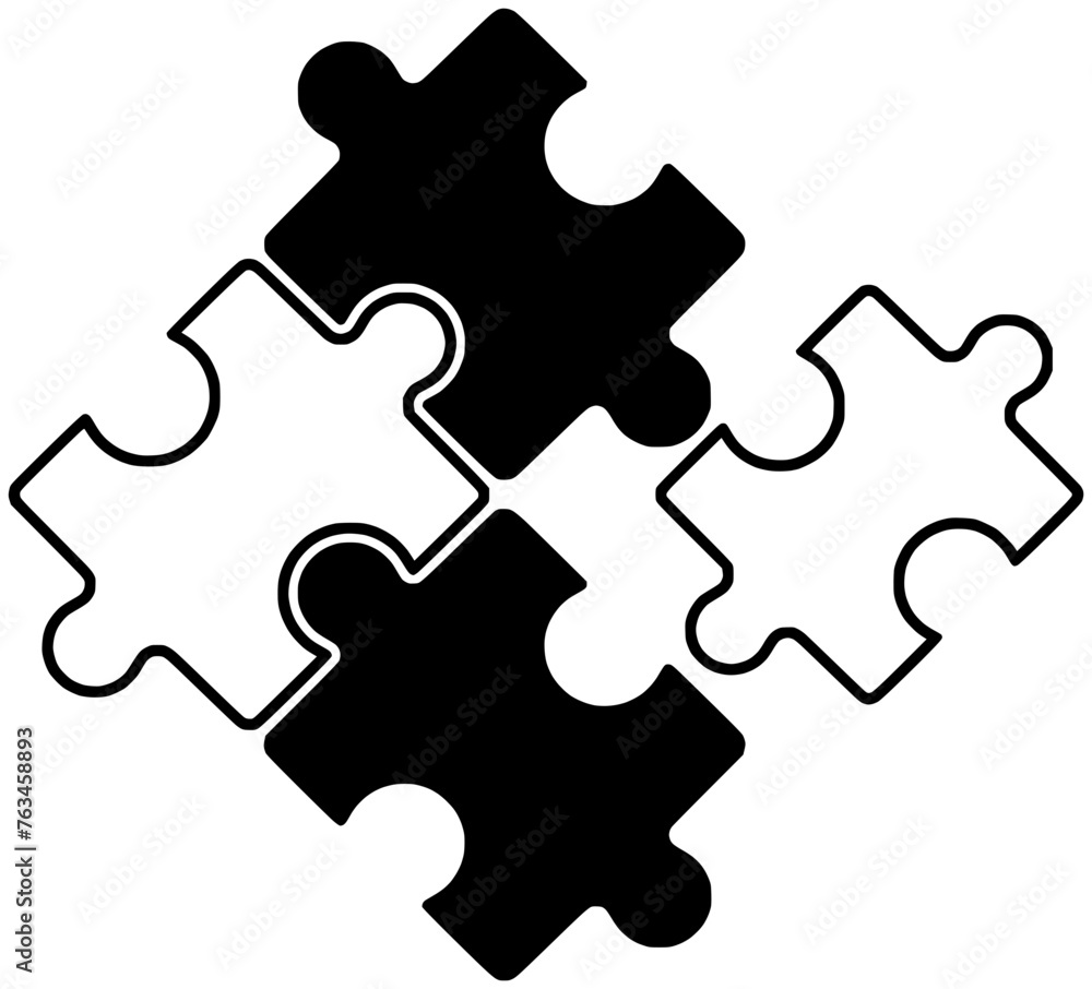 education illustration puzzle silhouette autistic logo autism icon ...