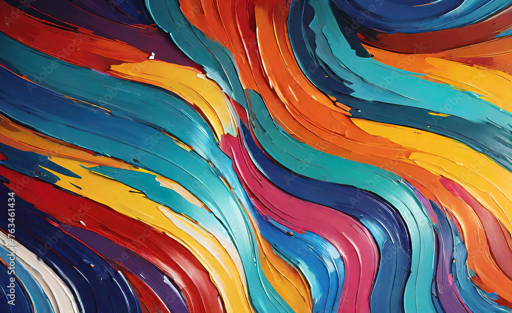 abstract rough colorful strokes art painting wallpaper background ...