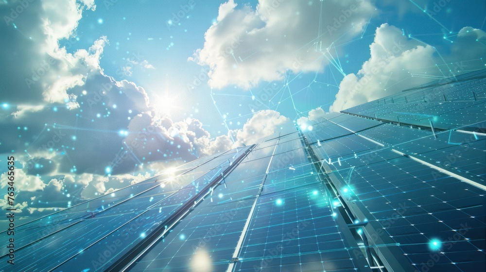 Cloud technology or data center storage system with green renewable ...