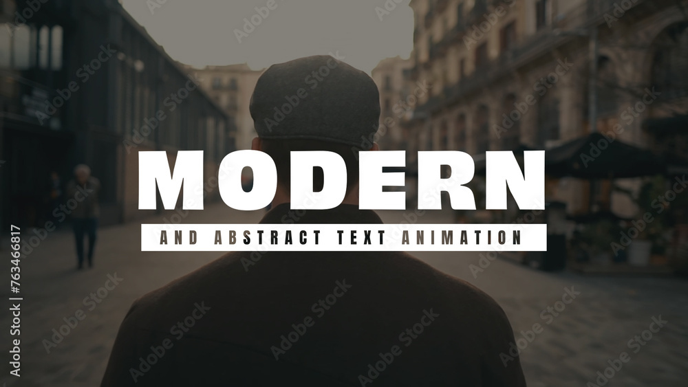 Modern and Abstract Text Animation Stock Template | Adobe Stock