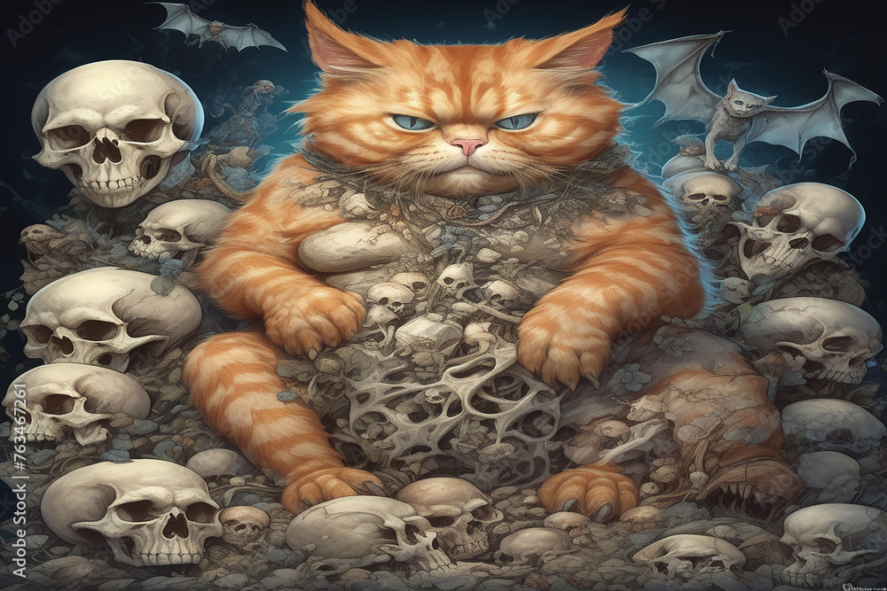 cruel cat full of the power of destruction,It gives you goosebumps when ...