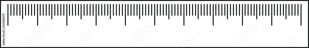 scale with 6 inch, 15 centimeter with markup and numbers. Measuring ...