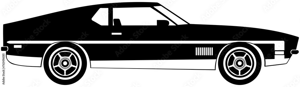 image 3 of a high resolution series, of classic car icon style symbols ...