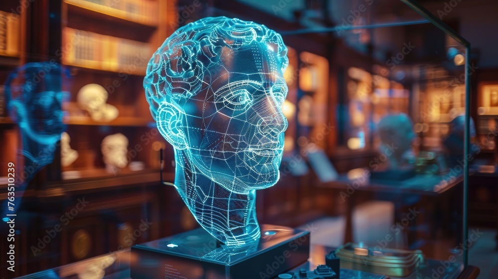 AI in antique authentication verifying and appraising items, visualized ...