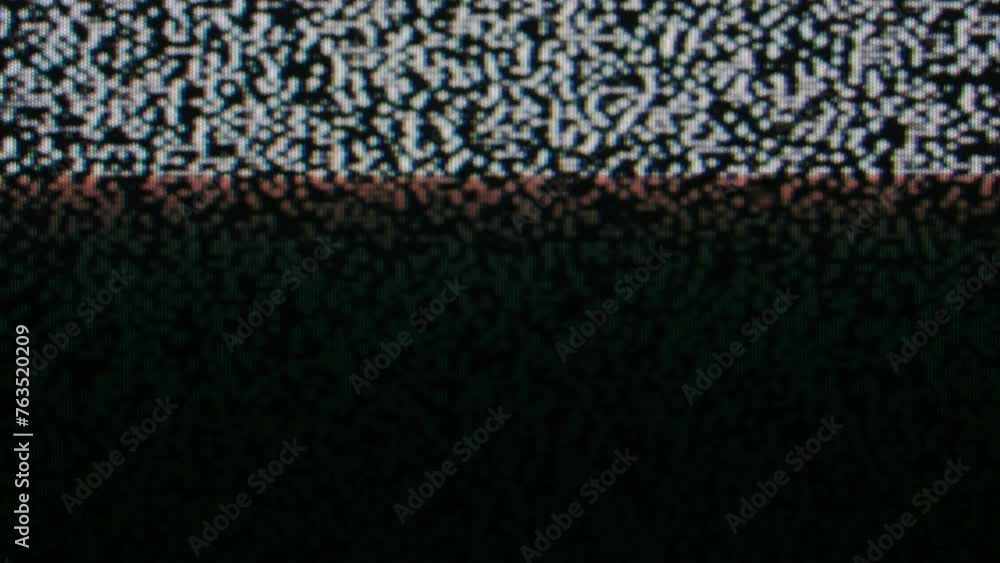 4K Old technology. Vintage television background. Analog Static Noise ...