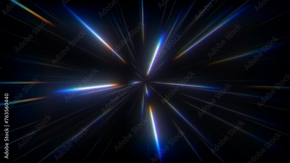 High Speed Flying Lines 3d Animation in Seamless Looping Traffic. Sci ...