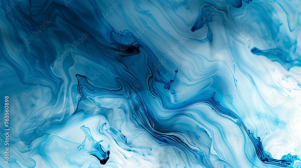 Oceanic Whispers: A Vibrant, Realistic Marble Ink Texture With Swirling ...