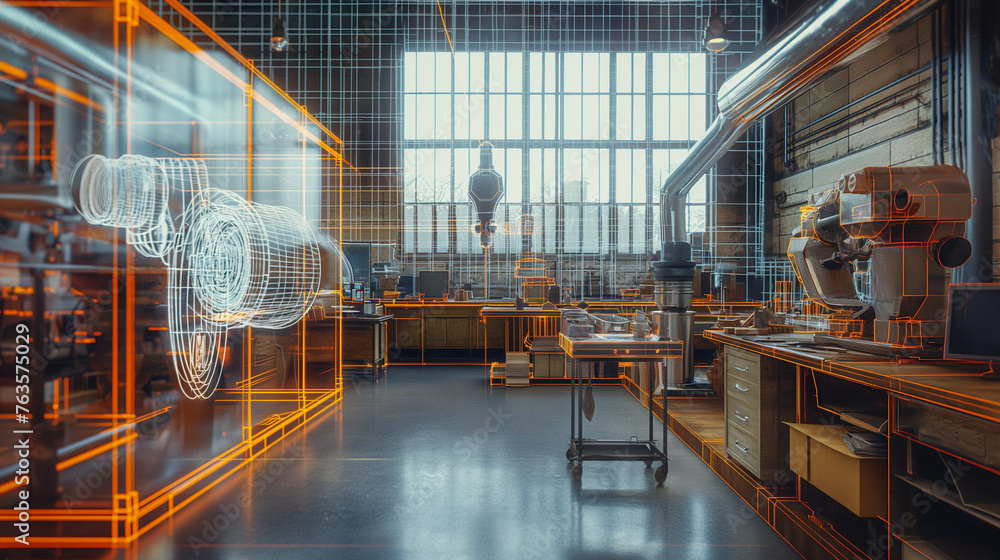 Digitalization in craftsmanship, workshop setting, advanced tools ...