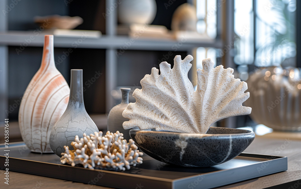 Classy decoration close-up: a glimpse into modern home decor and still ...