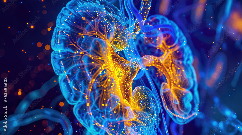 Energetic renal system, kidney glow, urinary tract illumination ...