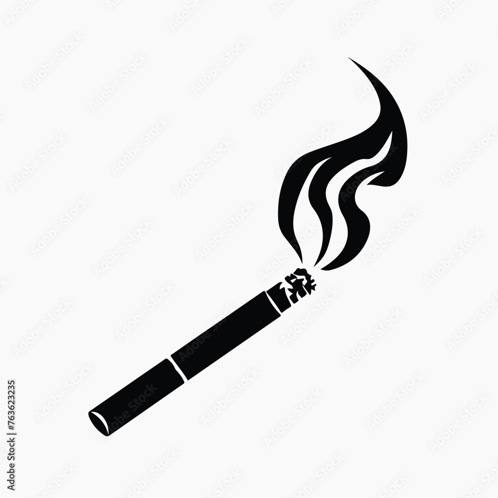 Cigarette in cartoon, doodle style. Image for t-shirt, web, mobile apps ...