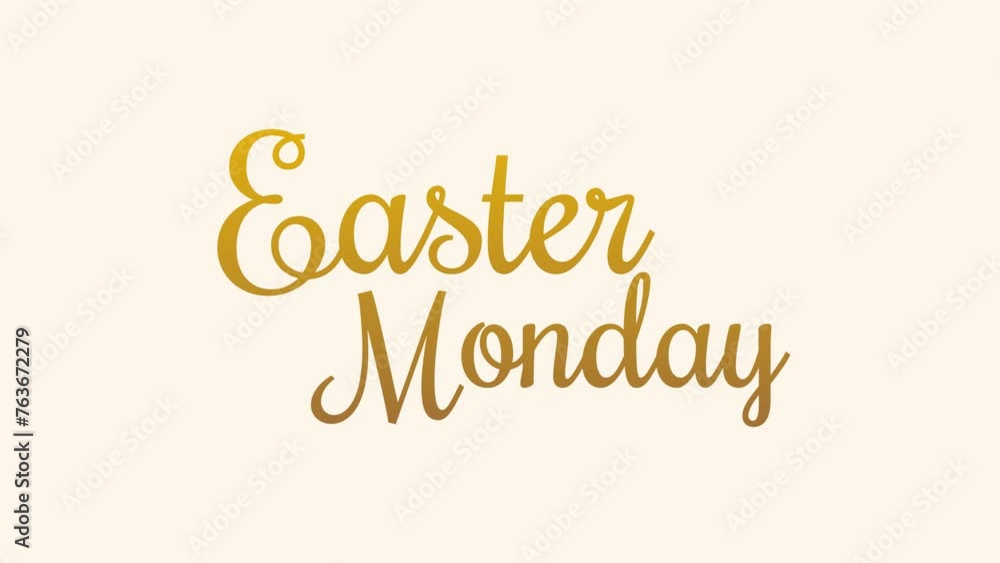 Easter Monday Text Animation. Great for Easter Monday Celebrations with ...