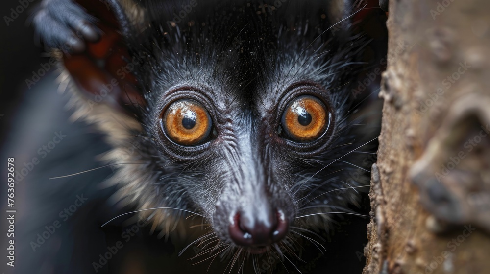 Captivating the eerie essence of Madagascar's nocturnal lemur through ...