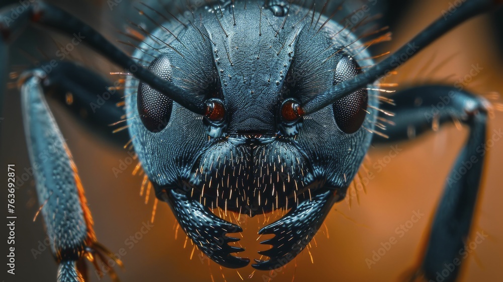 Capturing the intricate details of an ant's eyes reveals both its ...
