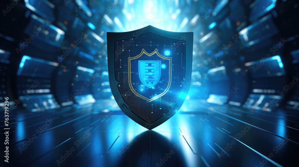 Data Security System Shield Protection Verification Concept with ...