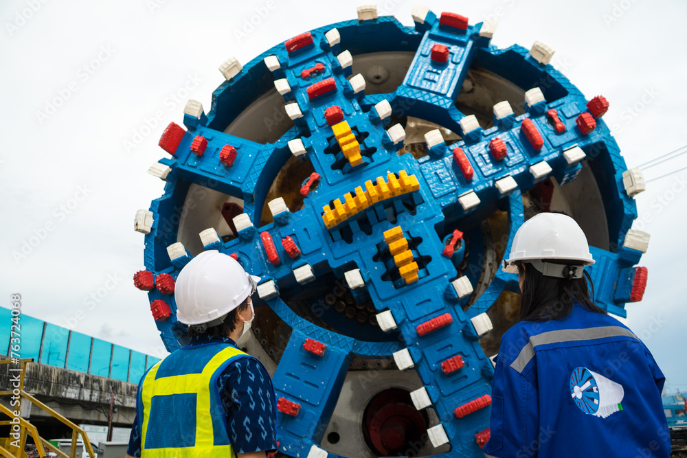 Engineer to wear workwear clothing safety. Technician control ...