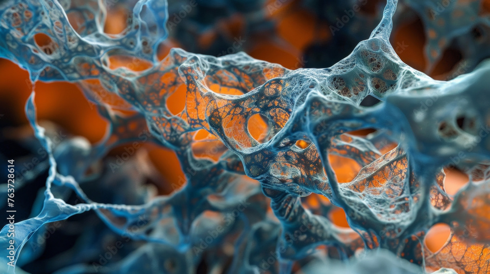 Microscopic images of a selfhealing material show layers of ...