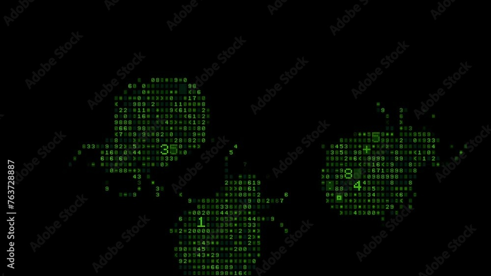 3 Computer Virus Bugs - Digital Data Problem - Crawling over Screen ...