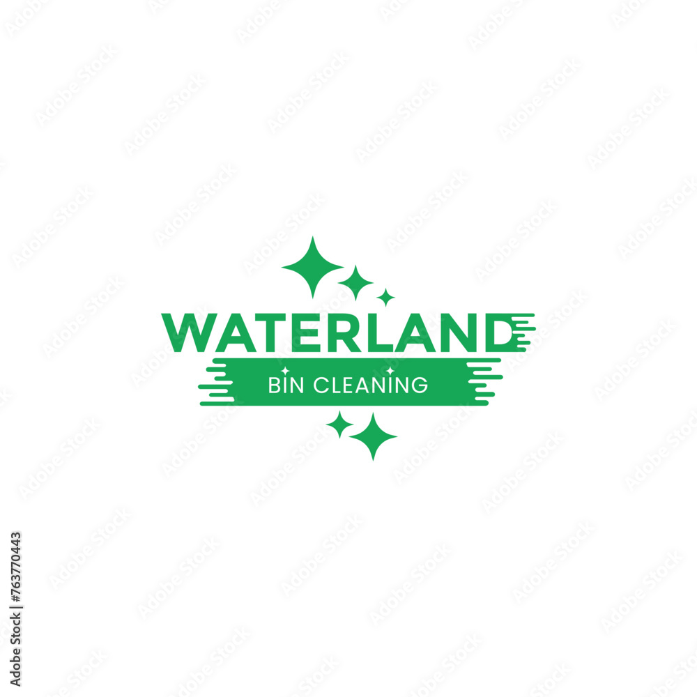 Cleaning Service lettering logo vector. Typography logo. Creative ...