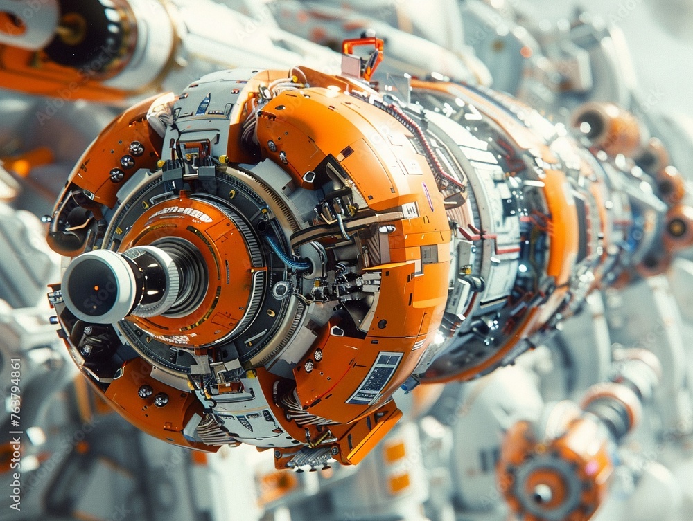 Bring to life the intricate world of spacecraft docking mechanisms ...