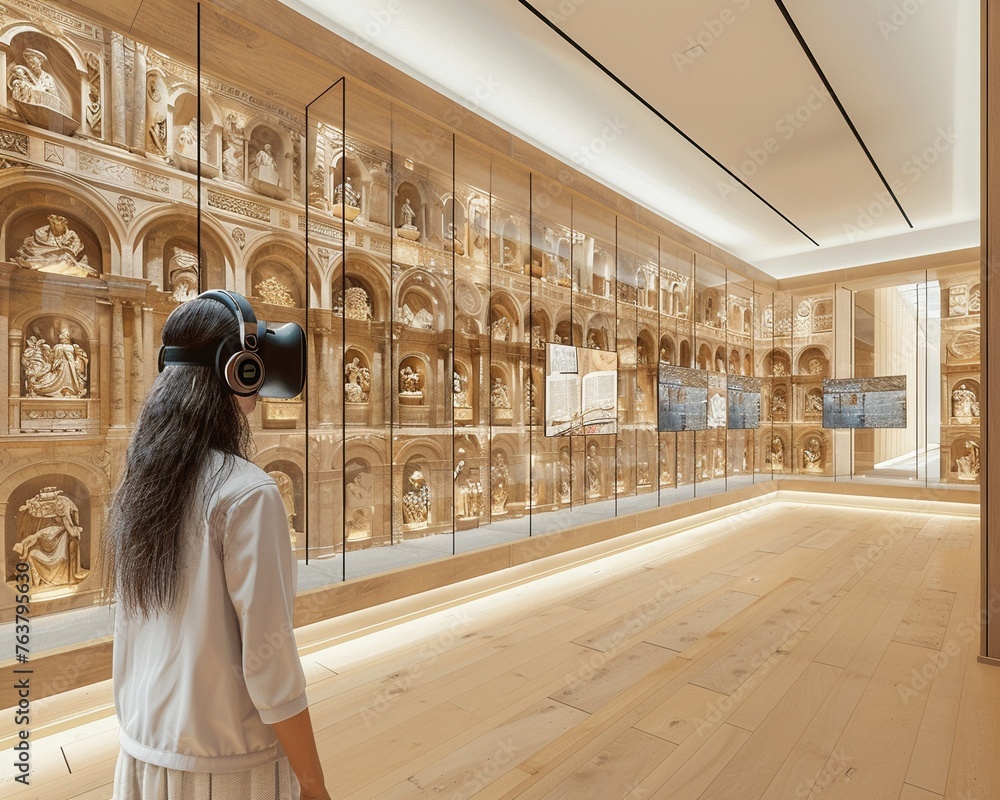 Craft an engaging image that combines elements of traditional learning ...