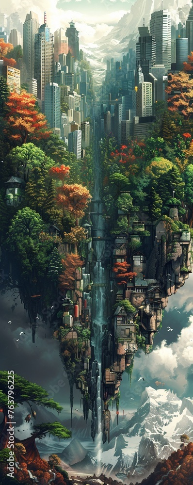 Design an impactful visual presenting a frontal perspective of ...