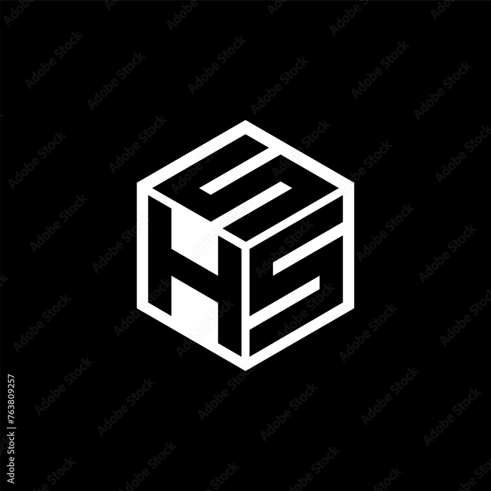 HSS letter logo design in illustration. Vector logo, calligraphy ...