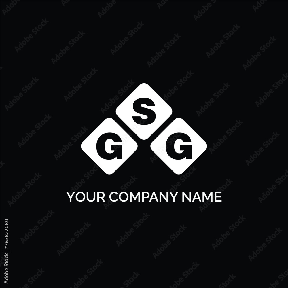 GSG letter logo design on white background. GSG logo. GSG creative ...