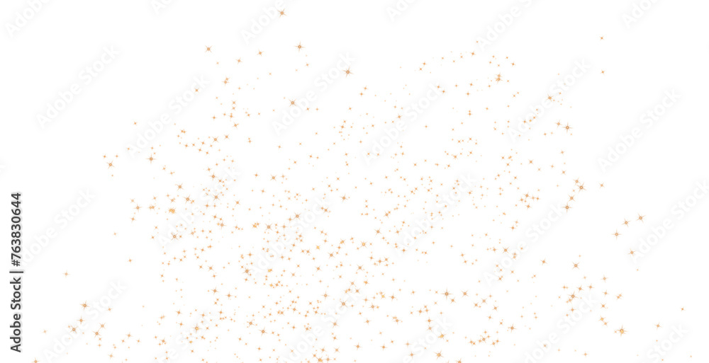 Glittering gold strars dust particles seamless on transparent ...
