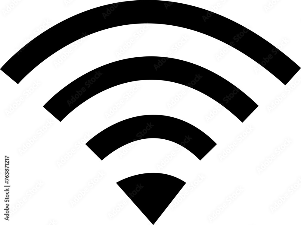 Wireless Network icon Fill style. Depicting symbol related to wireless ...