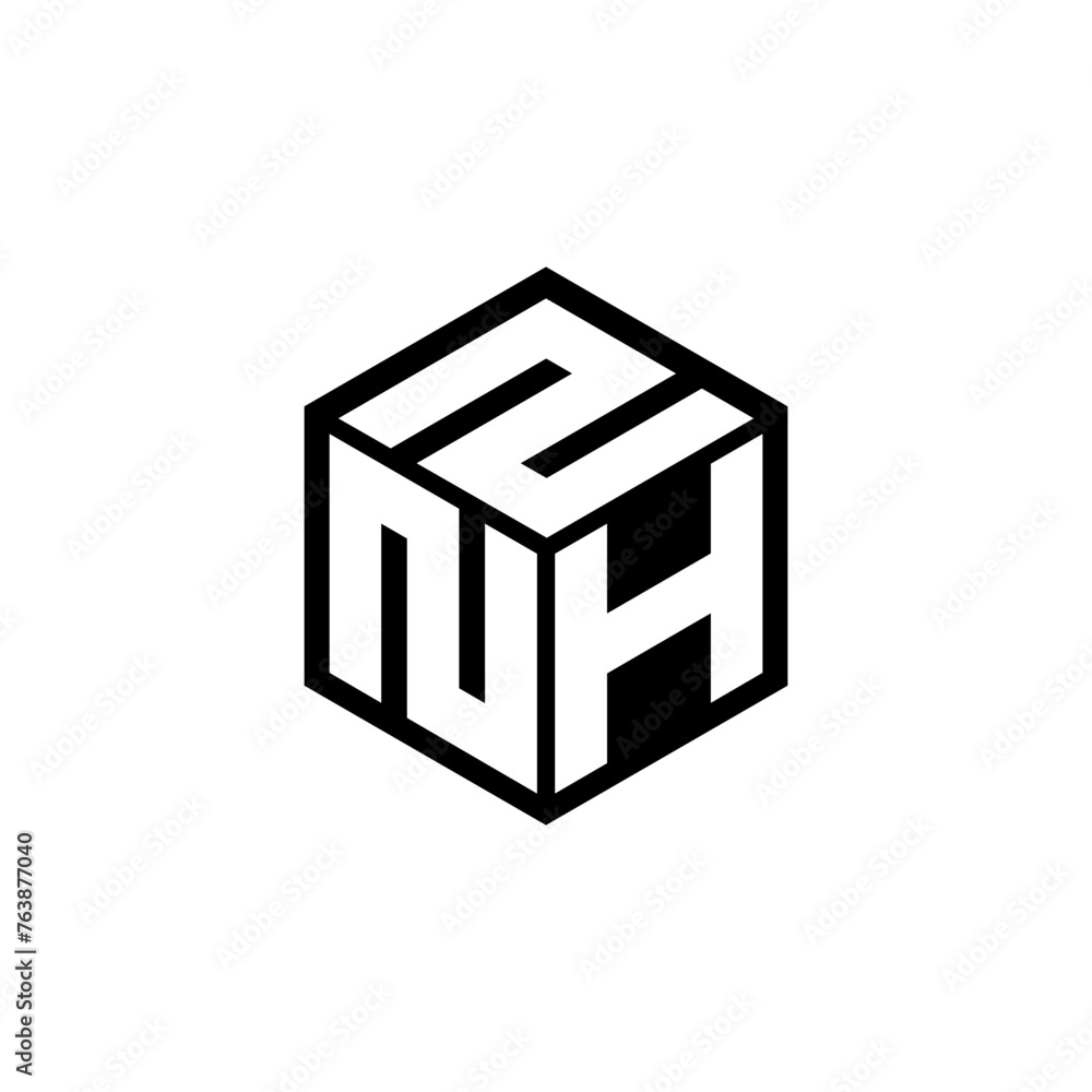 NHZ letter logo design in illustration. Vector logo, calligraphy designs for logo, Poster ...
