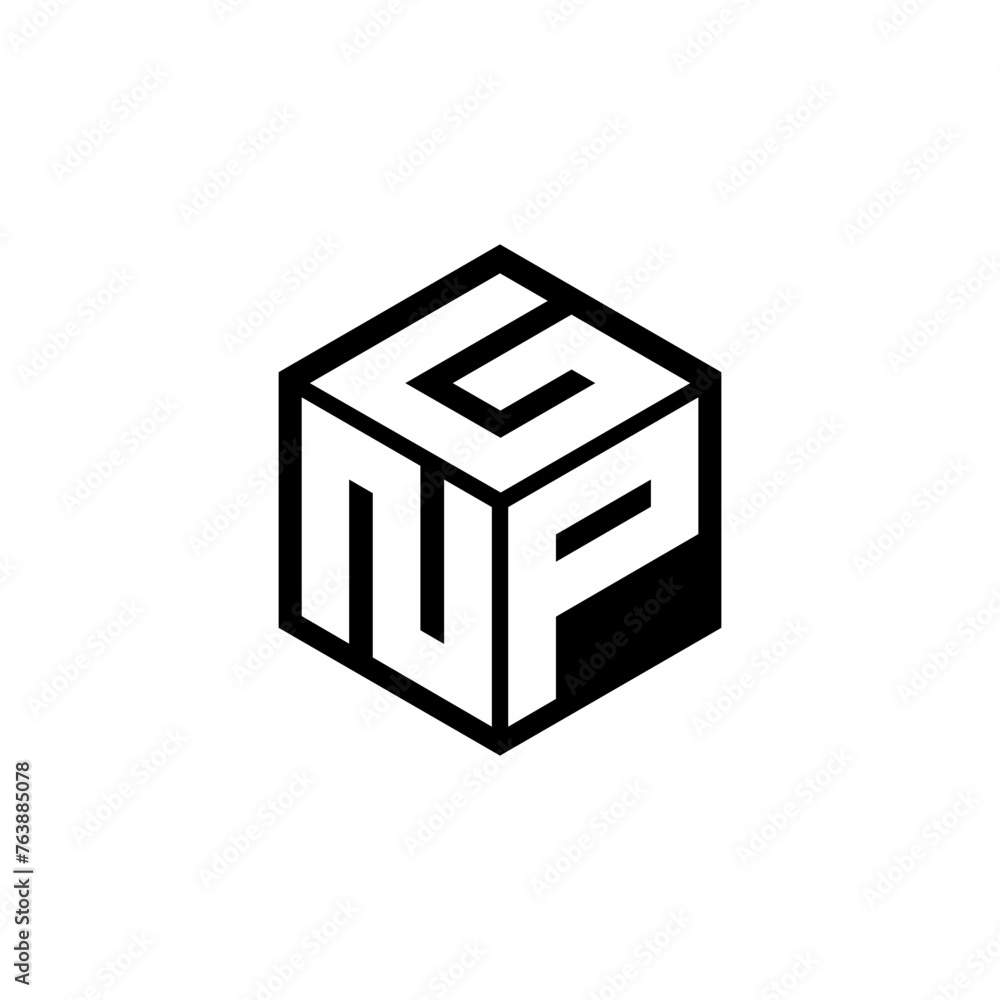 NPG letter logo design in illustration. Vector logo, calligraphy ...