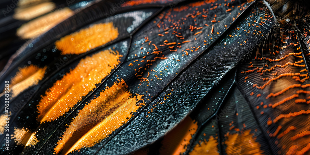 Butterfly wing texture background insect wings macro pattern showing ...