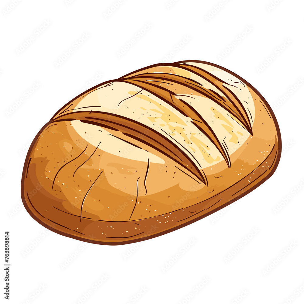 Bread Cartoon, Isolated Transparent Background Images Stock ...