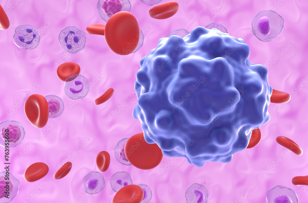 Parvovirus B19 in erythema infectiosum - closeup view 3d illustration ...