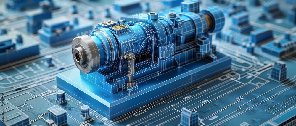 Machinery Schematics Create detailed blueprint schematics for a ...