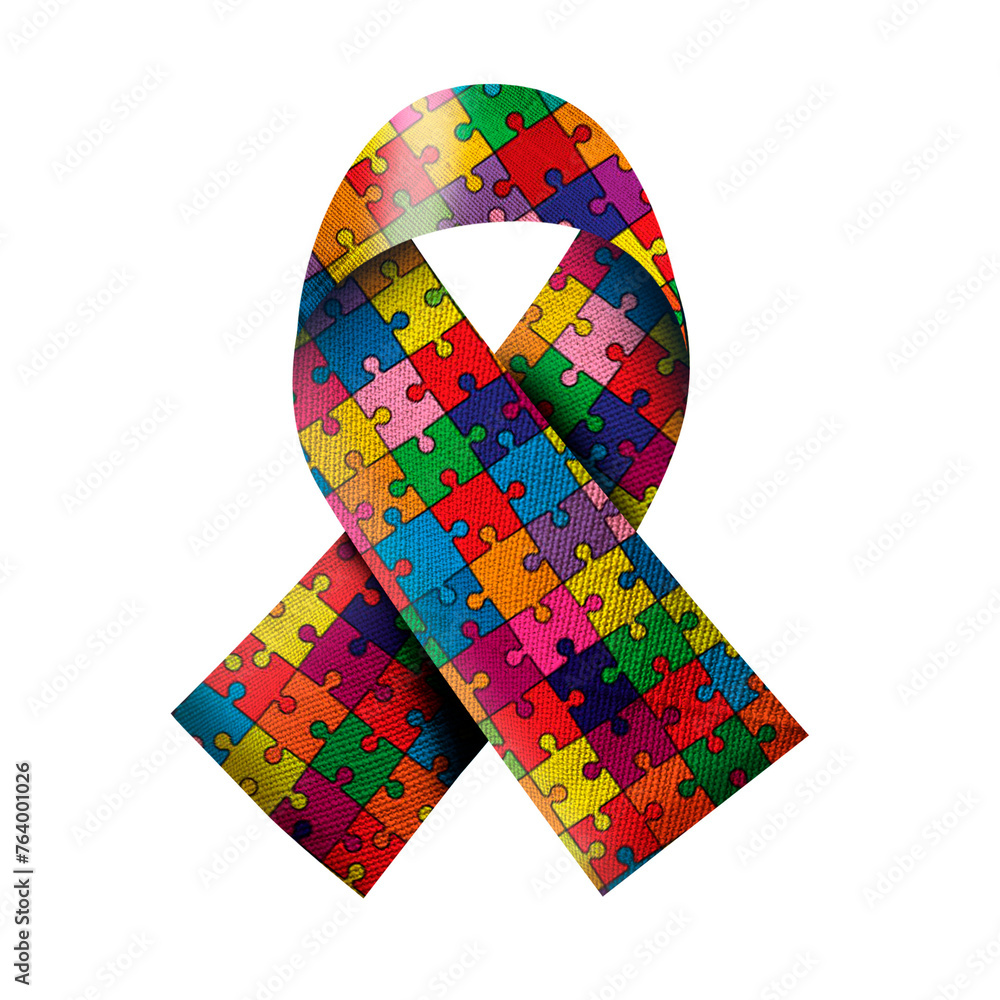 AUTISMO, ABRIL, DIA MUNDIAL DA CONSCIENTIZAÇÃO AUTISMO, TEA, LAÇO Stock ...