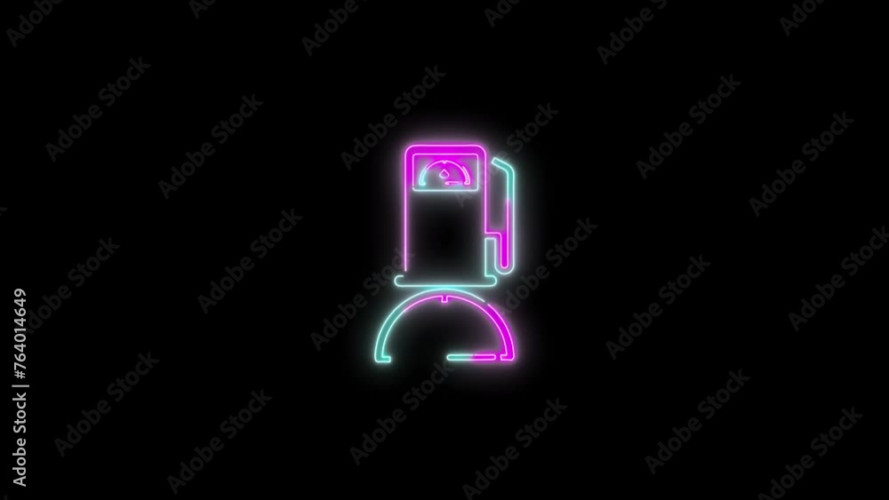 Dashboard meter animation. Fuel gauge fills up - empty to full tank ...