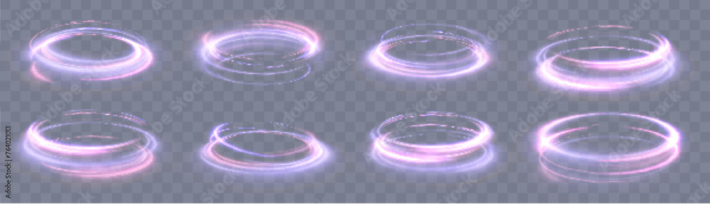 Round teleport podium. Light-bright vortex. Sci-fi digital high-tech in ...