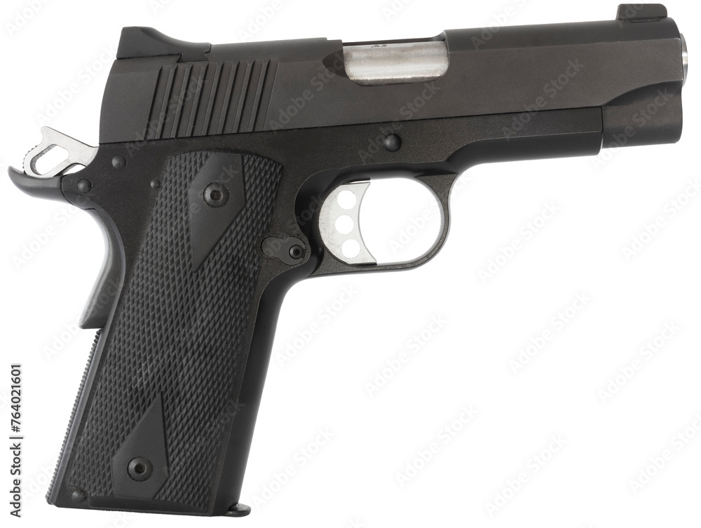 Skeletonized trigger on a semi automatic pistol Stock Photo | Adobe Stock