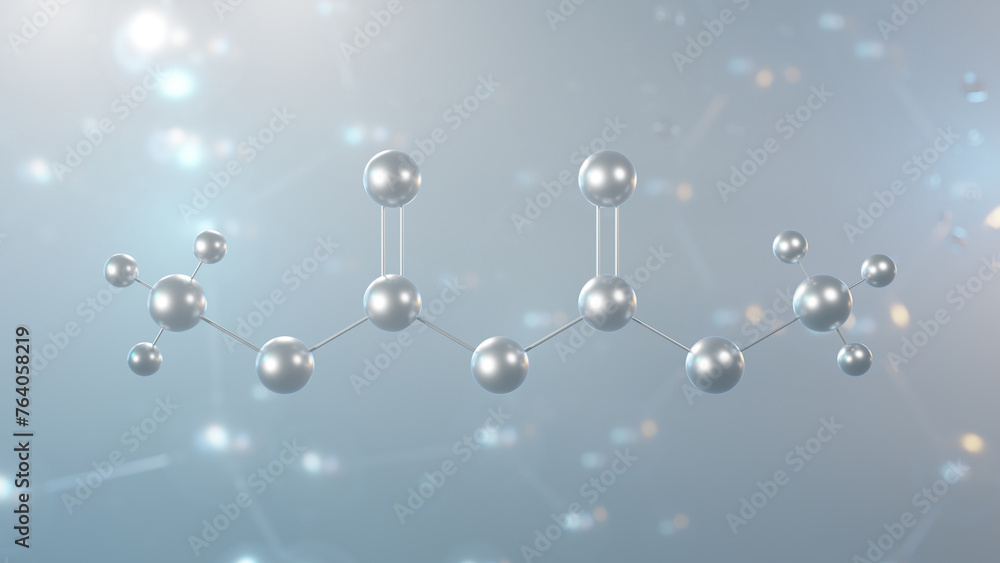 dimethyl dicarbonate molecular structure, 3d model molecule ...