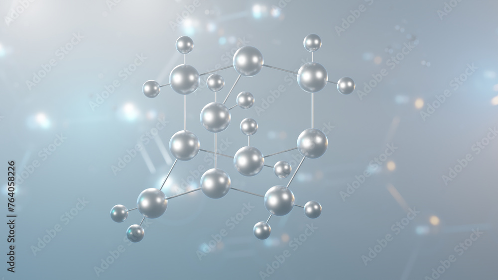 hexamethylenetetramine molecular structure, 3d model molecule ...