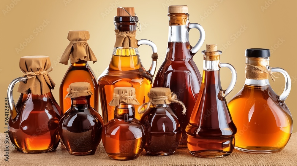 Maple syrup, available in multiple glass bottle sizes, perfect for ...