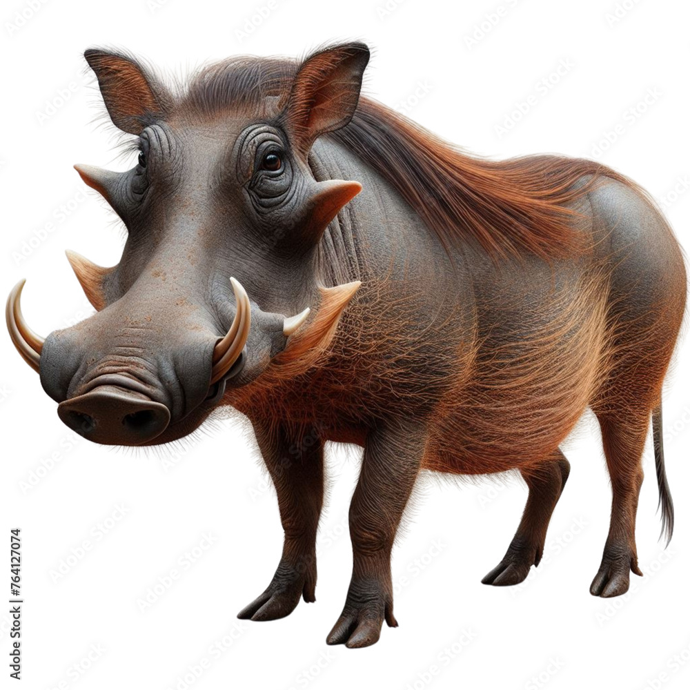 Majestic Warthog on Transparent Background: Perfect for Design Projects ...