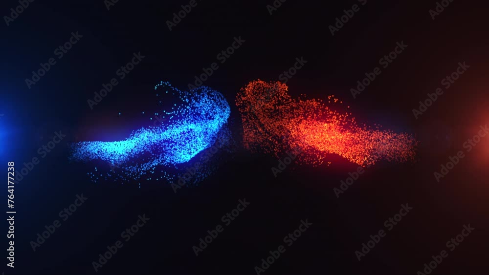 Fire and ice background. Abstract fluid motion of fire and ice ...